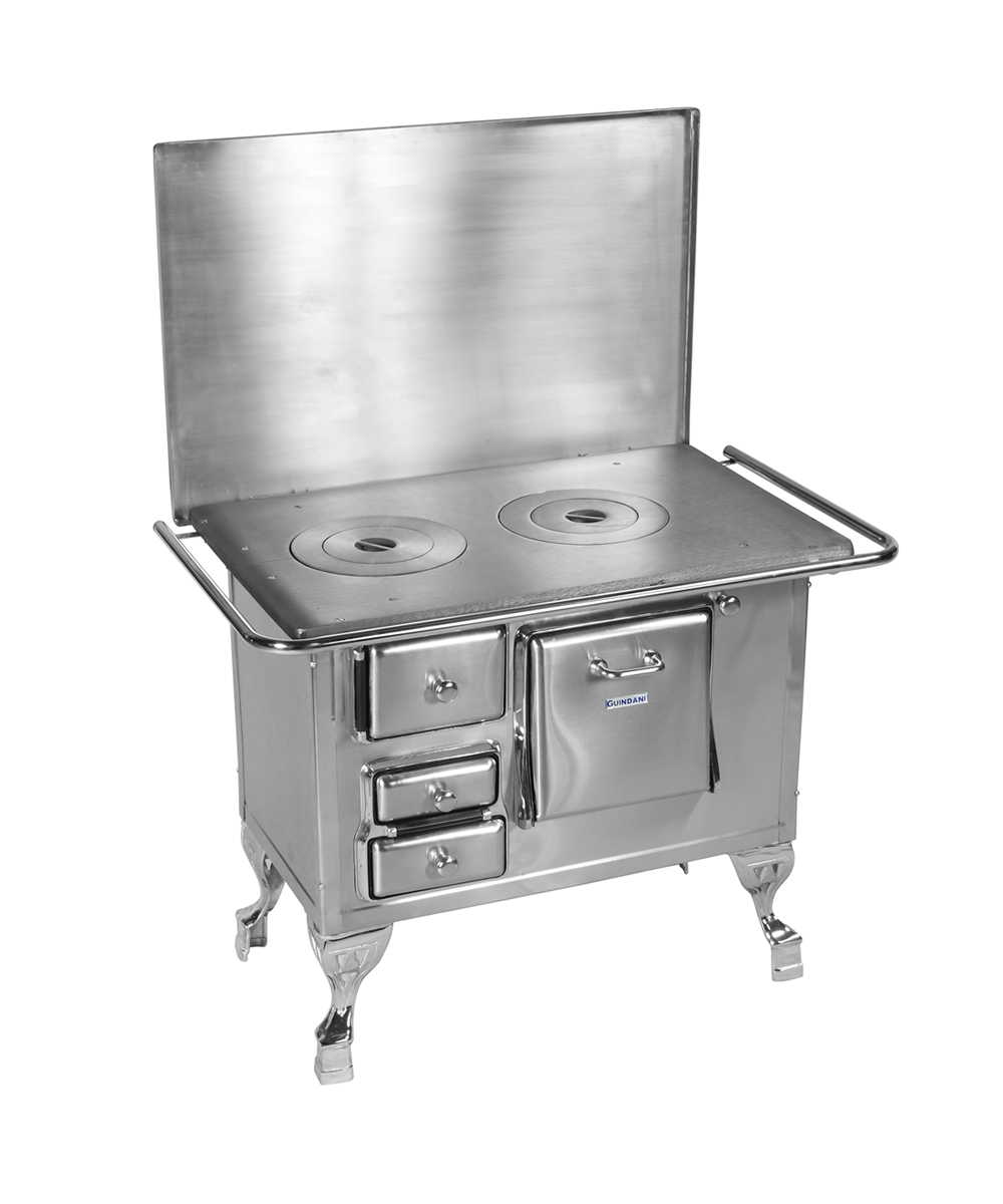 Fogão à Lenha Inox N°2 com Tampa | Guindani Fogões