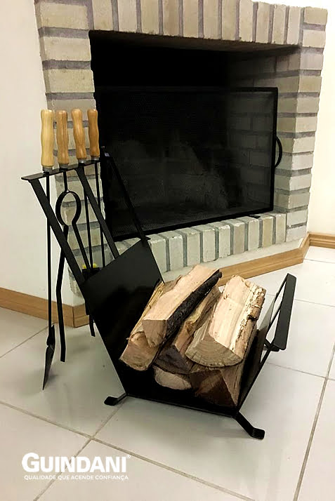 Kit de Acessórios para Limpeza de Lareira com Pedestal | Guindani Fogões